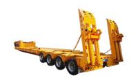 China Customizable Steel Multi Axis CIMC Lowbed Semi-Trailer Truck Trailers for sale