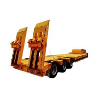 China Customizable Steel Multi Axis CIMC Lowbed Semi-Trailer Truck Trailers for sale