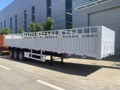 China 100 Tons Cattle Trailer Livestock Trailer 3 Axles Cargo Animal Sugar Cane Transport Stake Fence Semi Trailer Truck for sale