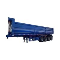China CIMC 4 Axle 60 Tons Hydraulic Dump Tipping Trailers Farm Full Type Rear Tipper Truck Trailer for sale