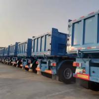 China CIMC High Strength Steel 3-Axle Dump Trailer Side Dump Semi-Truck with Factory Price Commercial Truck Trailers for sale