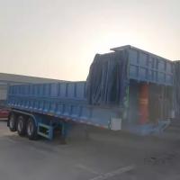 China CIMC High Strength Steel 3-Axle Dump Trailer Side Dump Semi-Truck with Factory Price Commercial Truck Trailers for sale