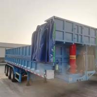China CIMC High Strength Steel 3-Axle Dump Trailer Side Dump Semi-Truck with Factory Price Commercial Truck Trailers for sale