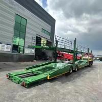 China 2 3 Axle 6 8 10 Car Transport Semi-Trailer Double-Decker Car Trailer for Towing Truck Trailers for sale