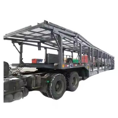 China Heavy Duty 2 Axles Car Hauler 6-8 Car Carrier Truck Trailer European Style Car Hauling Utility Trailer with Air Suspension for sale