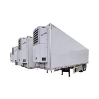 China CIMC Van Refrigerated Cost 3 Axle Deck Fridge Prime Cargo Reefer Semi Trailer Refrigerated Semi Trailer Refrigerated Van Trailer for sale
