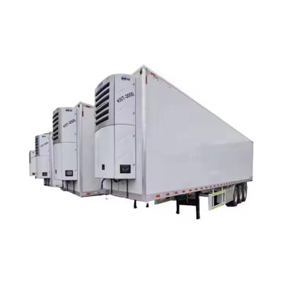 China CIMC Van Refrigerated Cost 3 Axle Deck Fridge Prime Cargo Reefer Semi Trailer Refrigerated Semi Trailer Refrigerated Van Trailer for sale