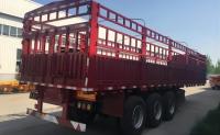 China High-Performance Fence Semi Trailer For Secure Transport Of Livestock Animals And Heavy Load for sale