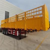 China High-Performance Fence Semi Trailer For Secure Transport Of Livestock Animals And Heavy Load for sale