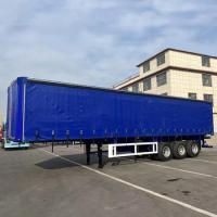 China Versatile CIMC Tarped Semi-Trailer  For Cargo Protection 38600kg Max Payload for sale