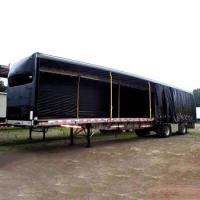 China Versatile CIMC Tarped Semi-Trailer  For Cargo Protection 38600kg Max Payload for sale