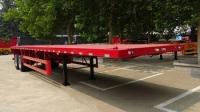 China 2 / 3 Axle 20 40FT 50 Ton Flatbed Trailer Cheap Flatbed Container Transport Semi Trailers High Quality Flatbed Trailer for sale