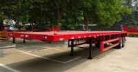 China 2 / 3 Axle 20 40FT 50 Ton Flatbed Trailer Cheap Flatbed Container Transport Semi Trailers High Quality Flatbed Trailer for sale