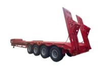 China Customizable Steel Multi Axis CIMC Lowbed Semi-Trailer Truck Trailers for sale