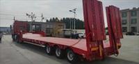 China Customizable Steel Multi Axis CIMC Lowbed Semi-Trailer Truck Trailers for sale