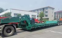 China Customizable Steel Multi Axis CIMC Lowbed Semi-Trailer Truck Trailers for sale