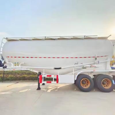China Bulk Cement tank Semi-trailer 3 Axles 60 Cubic Meters Bulk Cement Tanker Semi Trailer for sale