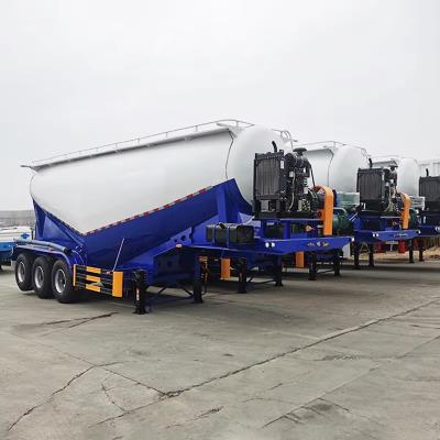 China 3 Axles Bulk Cement Tanker Powder Transport tank Semi-trailer for sale