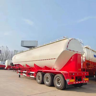 China 3 Axles 40cbm 45ton V Shape Dry Powder Silo Transport Cement Bulk Tanker Semi Truck Trailer for sale
