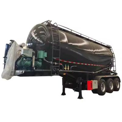 China China Factory Cement Bulker Trailer 4 Alex 45cbm Powder Bulk Cement Tanker Truck Transporter Cement Tank for sale