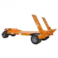 China Hydraulic Ramp System Low Bed Draw Bar Full Trailer For Sale for sale