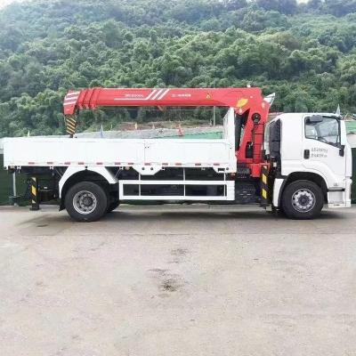 China Versatile Cargo Truck Mounted Crane Efficient Lifting Transport Stability For Construction Logistics Powerful Jib Cranes for sale