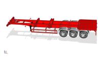 China 3 Axles High Quality Heavy Load Capacity Trailer Skeleton Parts Container Transportation for sale