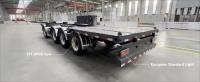 China 3 Axles Heavy Load Capacity Trailer Skeleton Parts Container Transportation for sale