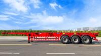 China 3 Axles Heavy Load Capacity Trailer Skeleton Parts Container Transportation for sale