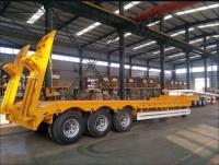 China Customizable Steel Three And Four-Axis CIMC Lowbed Semi-Trailer Truck Trailers for sale