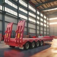 China Customizable Steel Three And Four-Axis CIMC Lowbed Semi-Trailer Truck Trailers for sale
