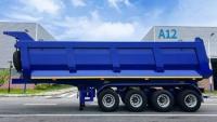 China Africa Heavy-Duty Dump Truck Semi Trailer Engineered For Efficient Transportation And Unloading Of Bulk Materials And Waste for sale