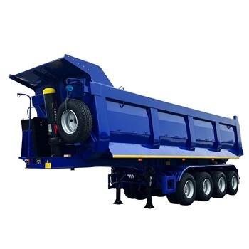 China Africa Heavy-Duty Dump Truck Semi Trailer Engineered For Efficient Transportation And Unloading Of Bulk Materials And Waste for sale