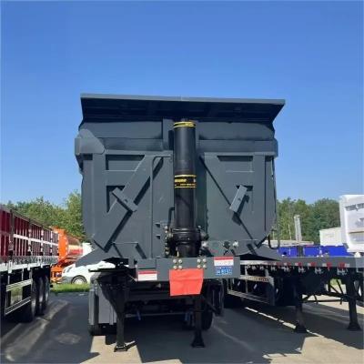 China Truck Trailer 3 Axle 4 Axle Tipping Tipper Rear Dump Truck Semi Trailer For Construction for sale