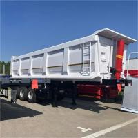 China Truck Trailer 3 Axle 4 Axle Tipping Tipper Rear Dump Truck Semi Trailer For Construction for sale