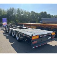 China Q345B Steel 4 Axles 40 Ft Container Transport Skeletal Chassis Semi Truck Trailer for sale