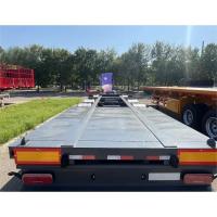 China Q345B Steel 4 Axles 40 Ft Container Transport Skeletal Chassis Semi Truck Trailer for sale