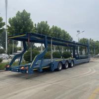 China 3 Axles Double Floor Auto Hauler Transport For SUV/ORV/CUV/MPV Semi Truck Trailer for sale