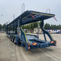 China 3 Axles Double Floor Auto Hauler Transport For SUV/ORV/CUV/MPV Semi Truck Trailer for sale