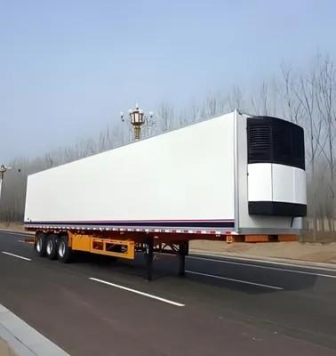 China Q345B T700 Steel Material Heavy Load 40/45/53FT Refrigerated Van Semi Trailer with Reefer Power Unit for sale