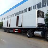 China Q345B T700 Steel Material Heavy Load 40/45/53FT Refrigerated Van Semi Trailer with Reefer Power Unit for sale