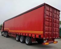 China Dual Line Brake System WABCO Tri Axles 60 Tons Side Curtain Trailer for Transport for sale