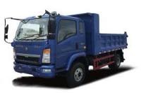 China Blue Light Dump Truck 4X2 with Fuel Tank Capacity 200-300L for sale