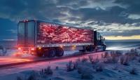 China Diesel Fuel Type Refrigerator Box Semi Trailer 30T Load Capacity for sale