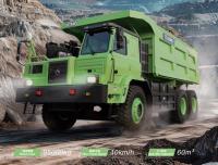 China MANUAL TRANSMISSION TYPE WIDE BODY MINING DUMP TRUCK 6x4 2 PASSENGERS for sale