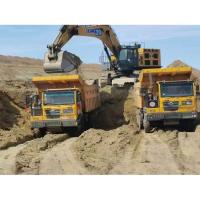China MANUAL TRANSMISSION TYPE WIDE BODY MINING DUMP TRUCK 6x4 2 PASSENGERS for sale