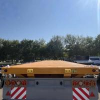 China 20ft 40ft Container Flatbed Truck Semi Trailer with 3mm 4mm Grain Plate Platform for sale