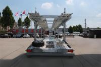 China Whole Vehicle HDG SAF Axle Air Suspension JOST Leg Weichbro EBS Screw Lift Car Carrier Semi Trailer for sale