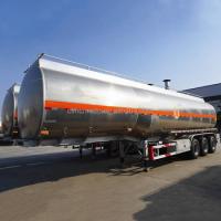 China Mechanical Suspension Fuel Tanker Semi Trailer 30000kg Max Payload for sale
