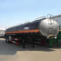 China Mechanical Suspension Fuel Tanker Semi Trailer 30000kg Max Payload for sale